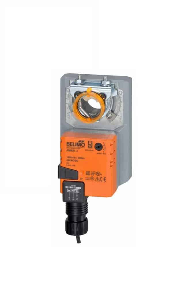 Belimo AMB24-3 Damper Actuator, 180 in-lb, Fail-in-place, 24V, On/Off, Floating point - Adaptive ...