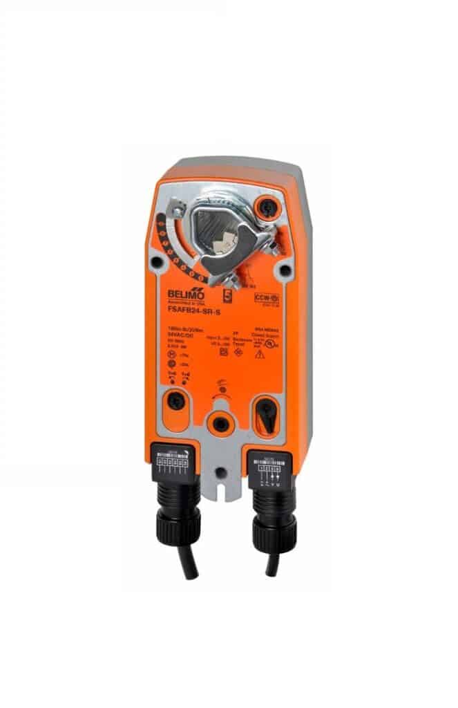 Belimo FSAFB24-SR-S Fire & Smoke Actuator, 180 in-lb, SR, 24V ...